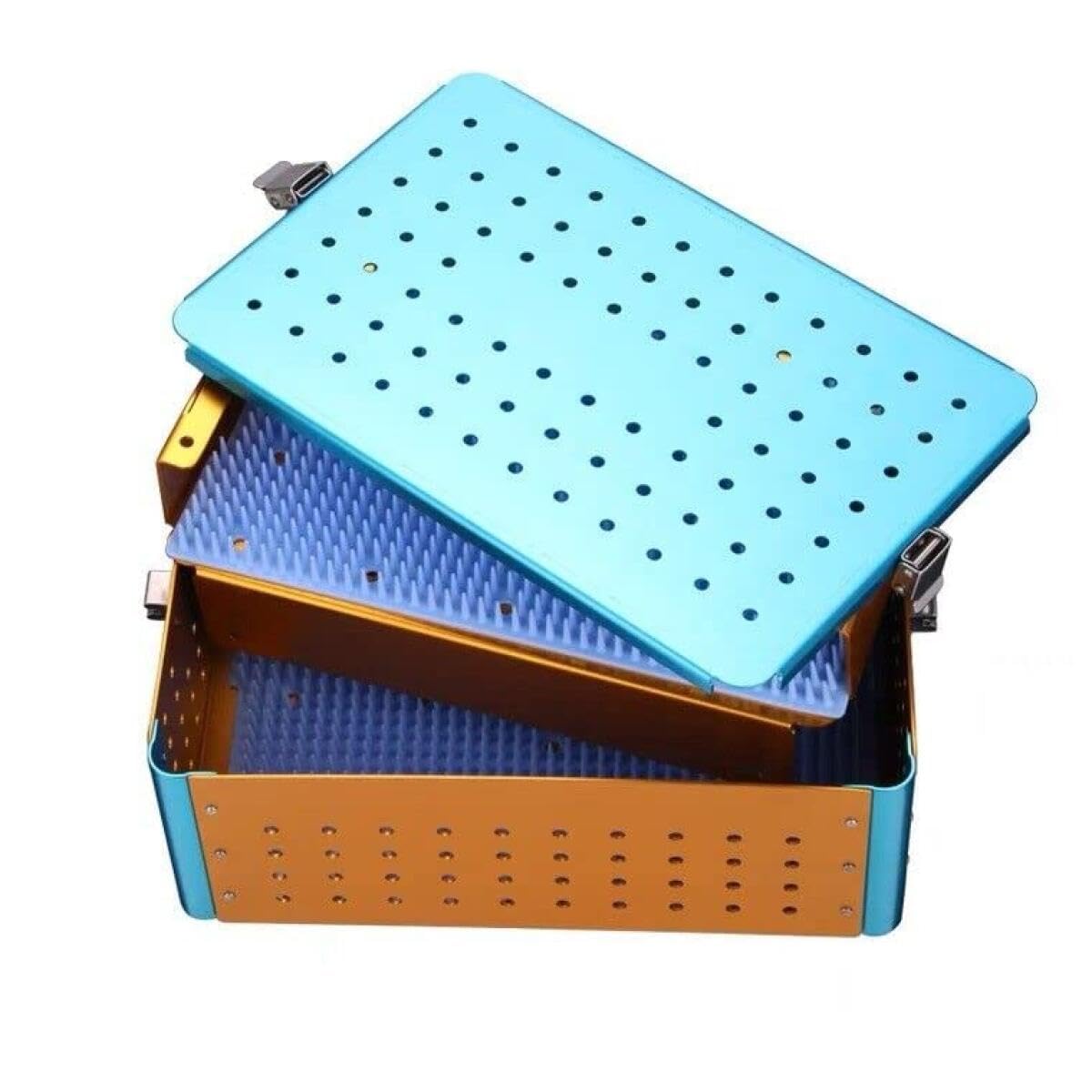 Amazon.com: Double Layered Instrument Sterilization Tray Box with ...