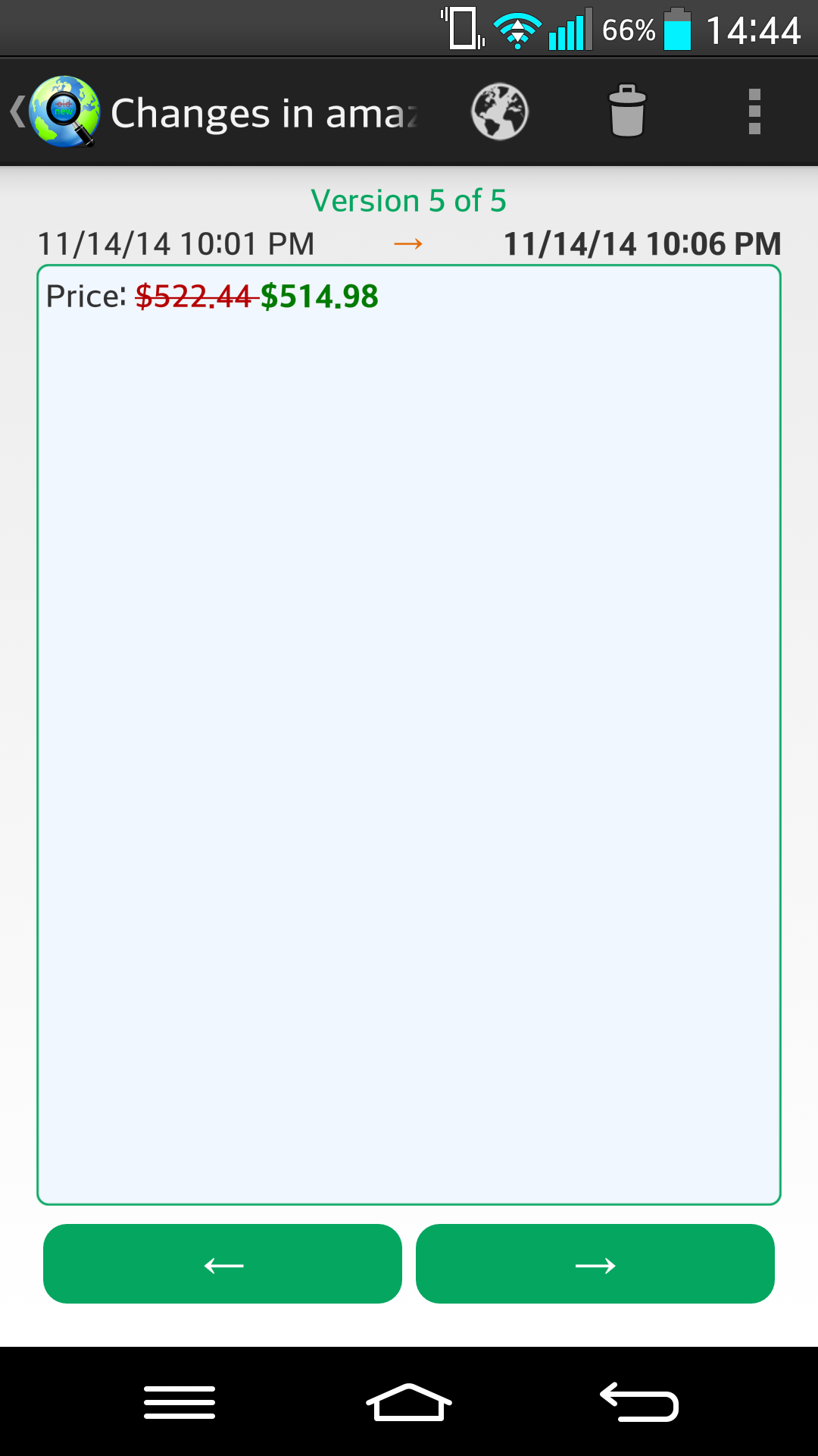 Web Alert (Website Change Monitor) - App on Amazon Appstore