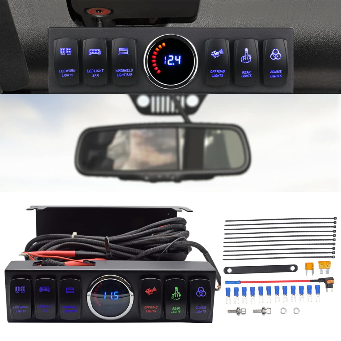 Jeep Toggle Switch Panel