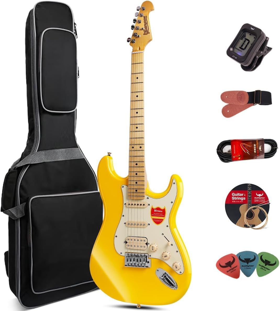 Amazon.com: Electric Guitar Beginner Kit 39 Inch Full Size,Starter ...