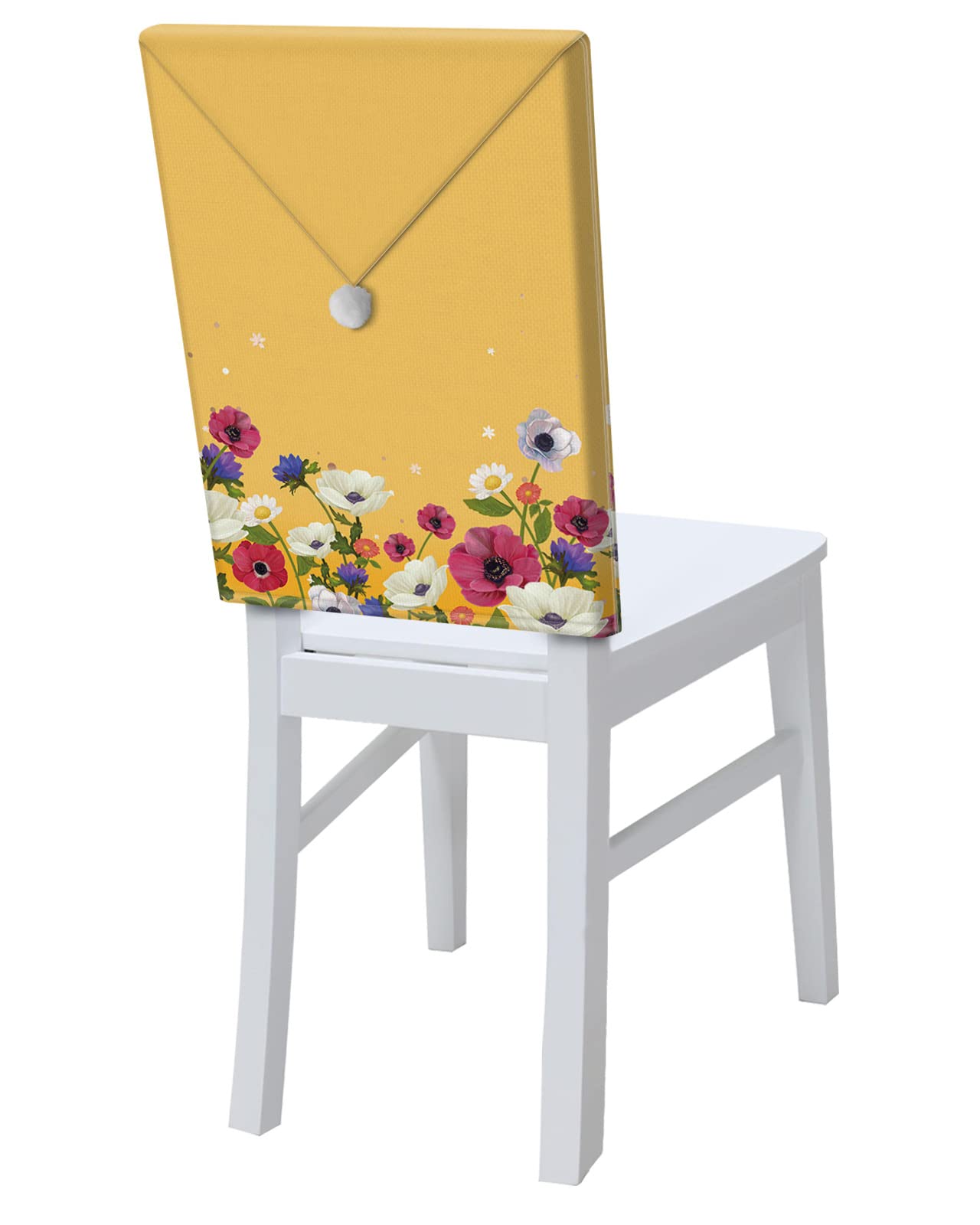Amazon.com: Savannan Dining Room Chair Back Covers, Spring Colorful ...