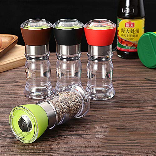 BIG BOOM® Manual Pepper Grinder Salt Spices Mill Shaker Transparent ...