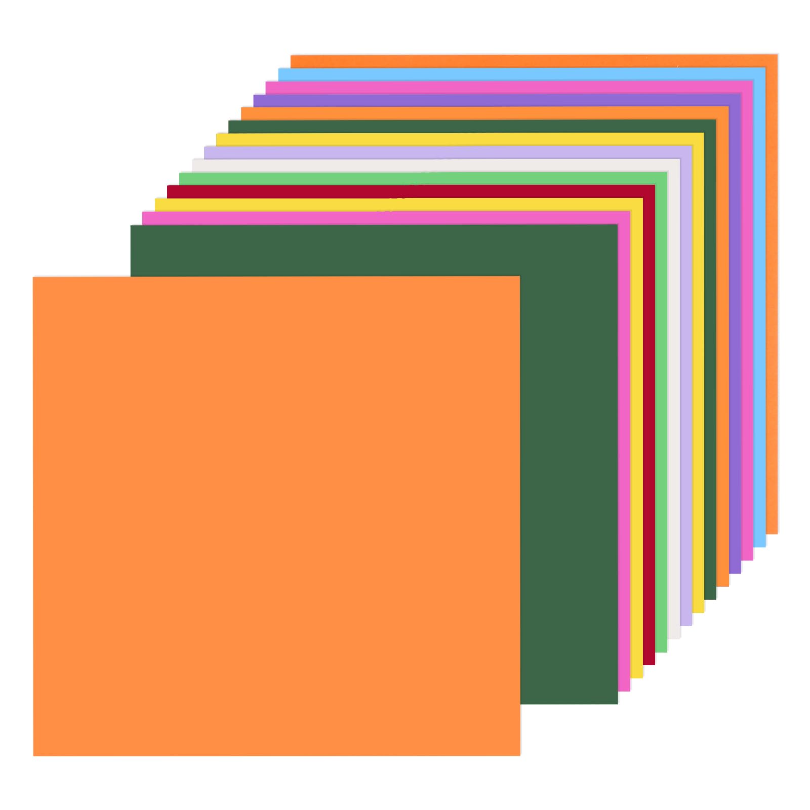 50 Sheets Colorful Cardstock Thick Paper 12 x 12, 250gsm/92lb Blank ...