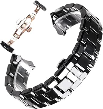 Amazon.co.jp: Until you 18mm 22mm アルマーニ用 セラミック製 時計用 AR1400用 AR1410用 ...