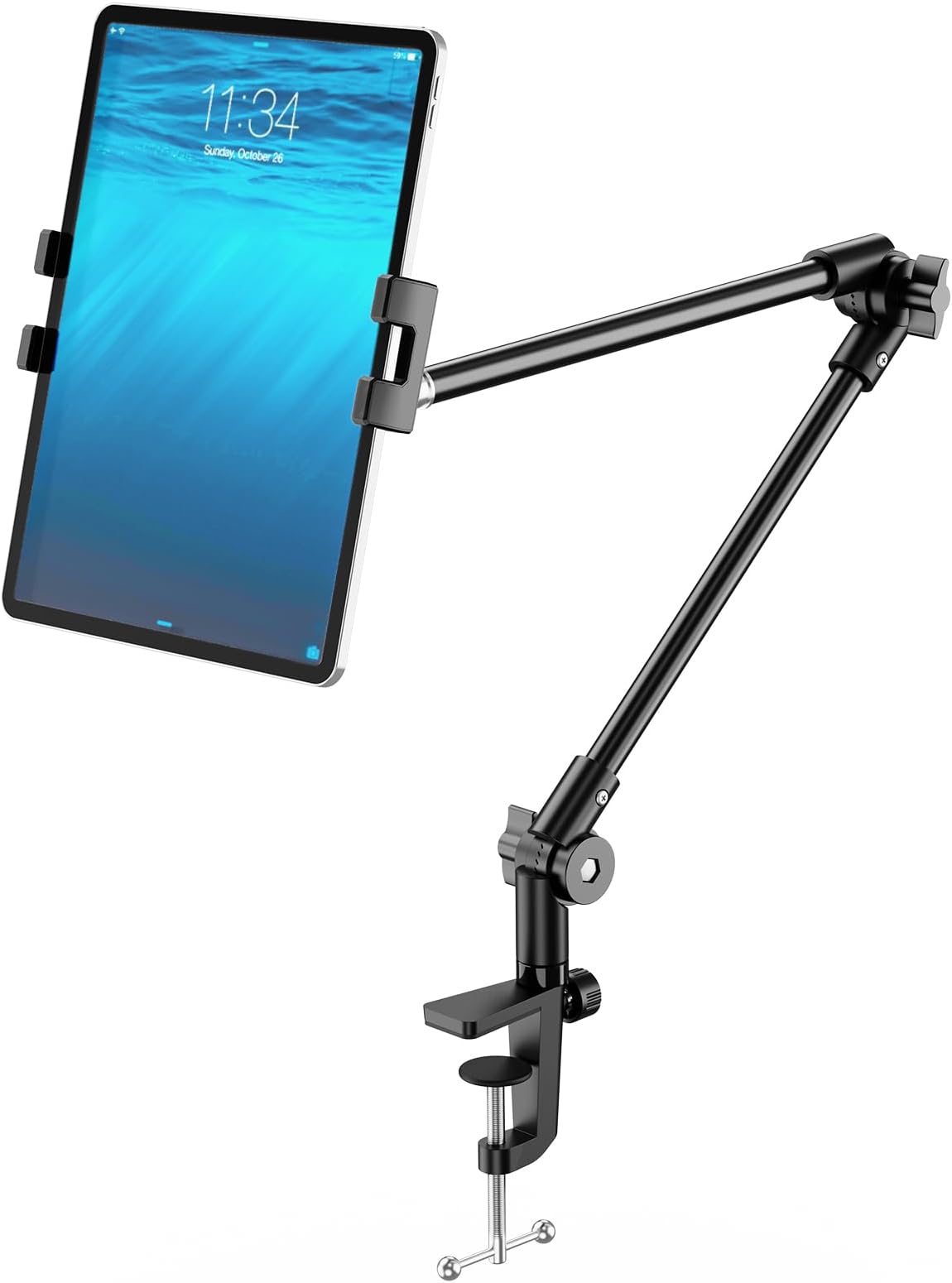 Amazon.com: LULULOOK iPad Stand for Desk, Aluminum Alloy Arm Mount ...
