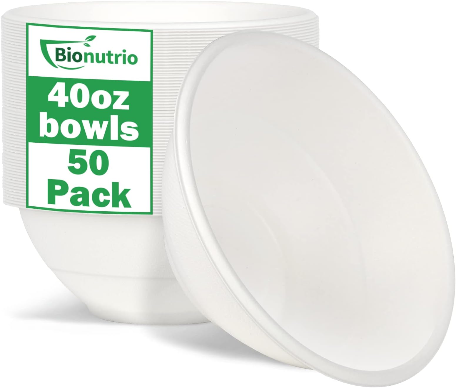 Amazon.com: Upper Midland Products 40 oz Disposable Eco Bowls Large 50 ...