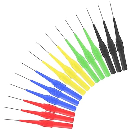 15 Pcs Test Probe Pins 0.7mm Non-Destructive Insulation Wire Piercing ...