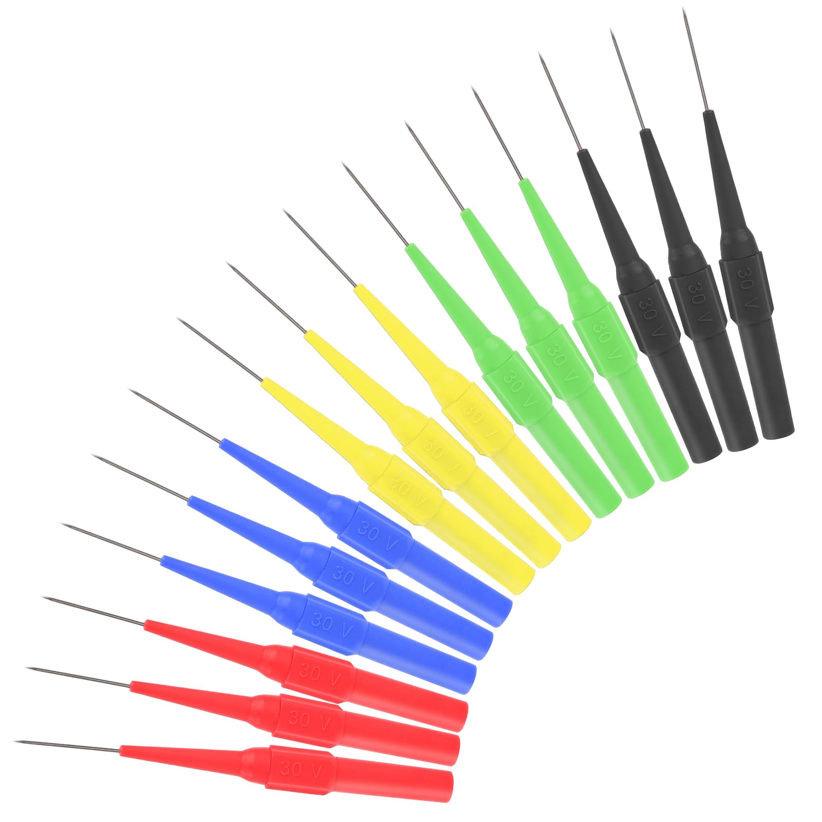 15 Pcs Test Probe Pins 0.7mm Non-Destructive Insulation Wire Piercing ...