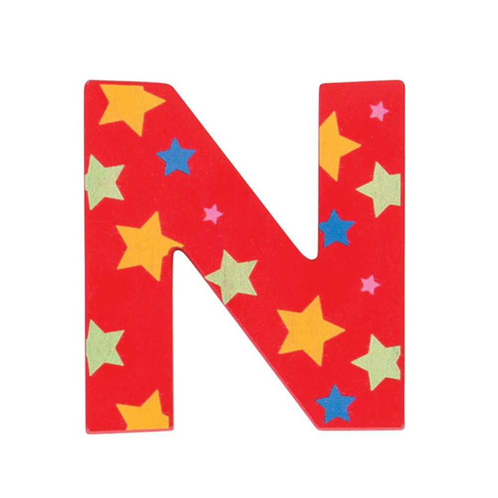 The Letter N In Red