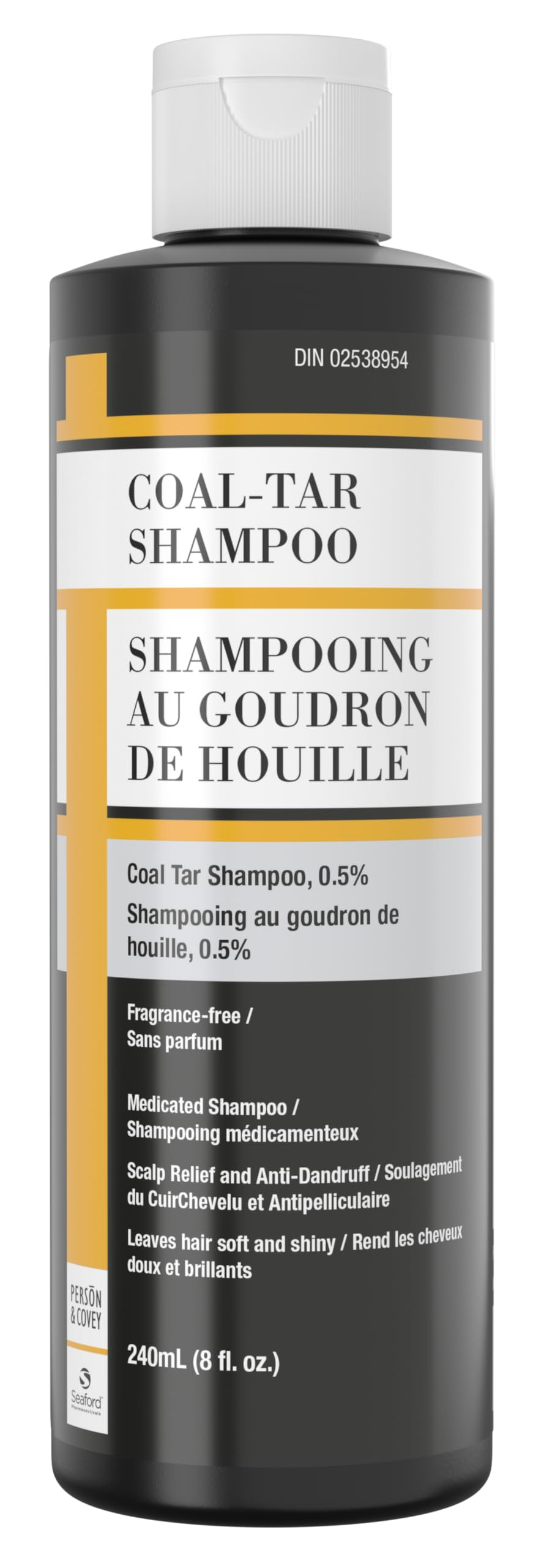 Coal Tar Shampoo - Crafted from 0.5% Natural Coal Tar - Dandruff ...