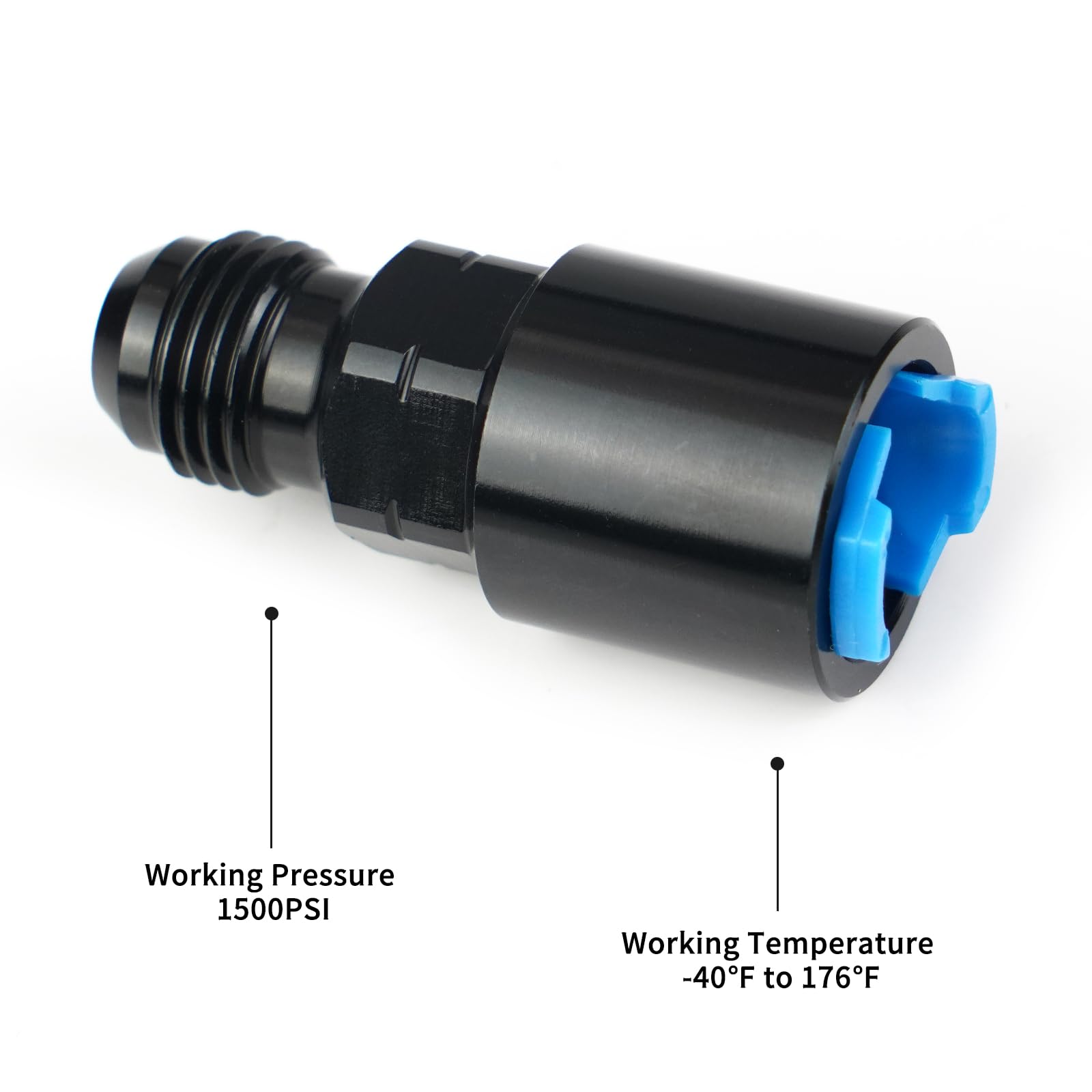 Snapklik.com : 6AN Male To 3/8" SAE Quick-Disconnect Female Push-On EFI ...