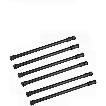 Amazon.com: 4 Pack Spring Tension Curtain Rod, 23.6-43.3 Inches Tension ...