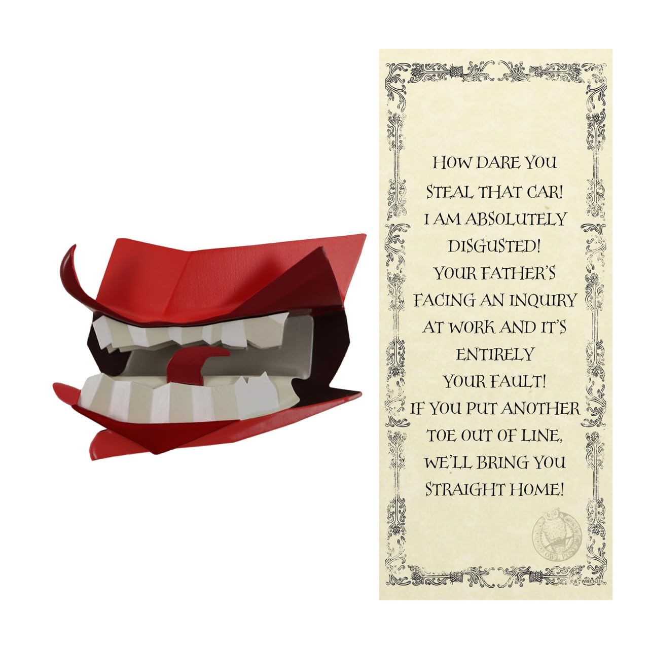 Amazon.com: Harry Potter – 3D Howler Magnet with Removable Letter from ...