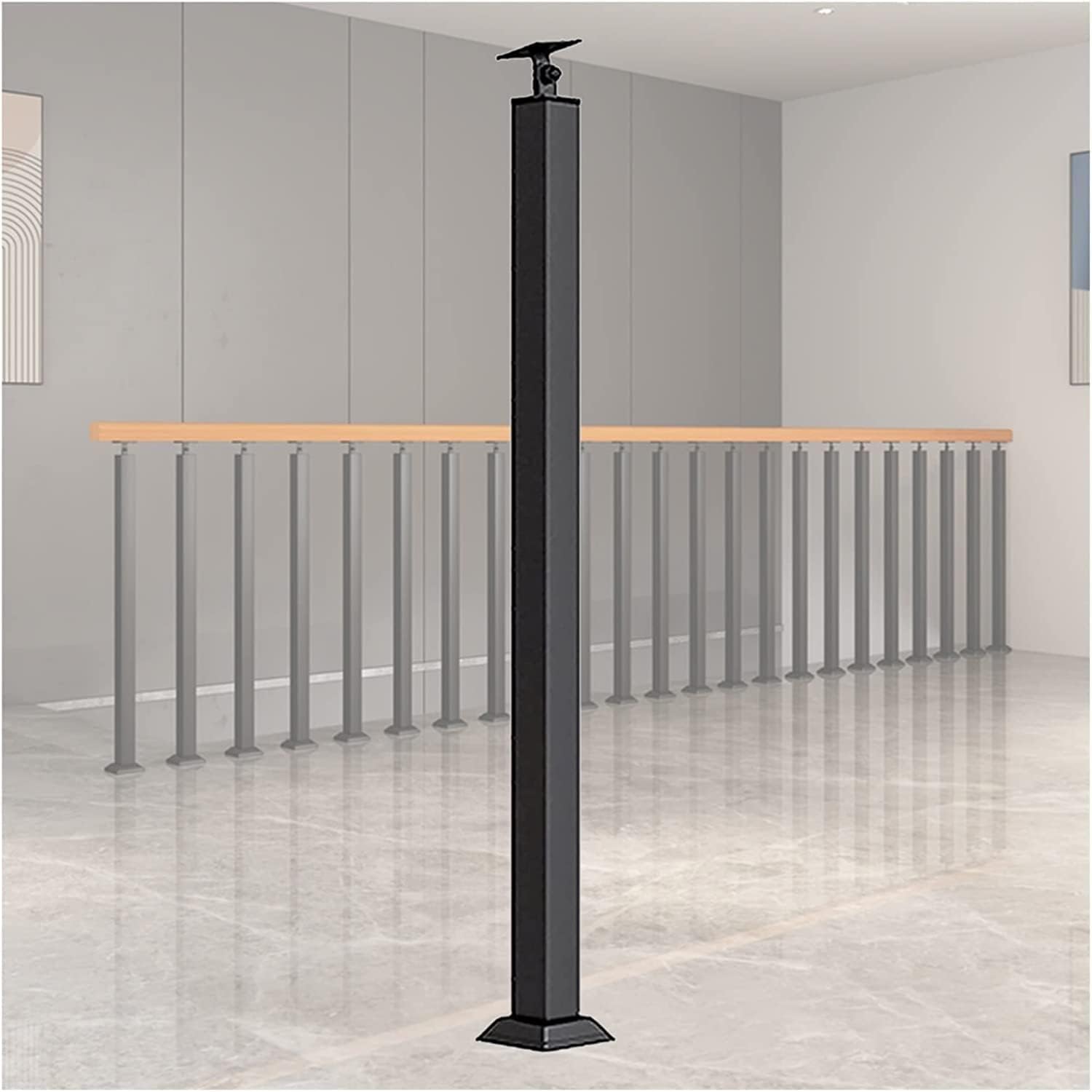Amazon.com: SAFWEL Indoor Stair Railing Staircase Baluster Metal ...