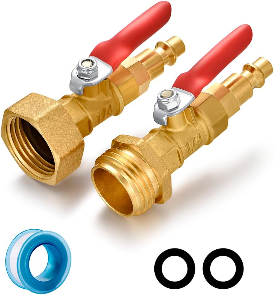 Amazon.com: Tire Inflation Schrader Valve to Garden Hose and Outdoor ...
