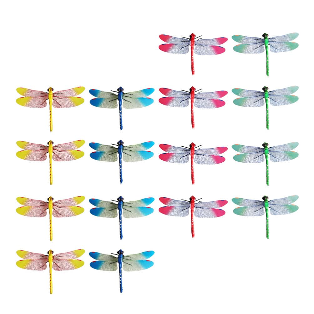 Amazon.com: VANZACK 20pcs Dragonfly Figurines, Simulation Dragonfly ...