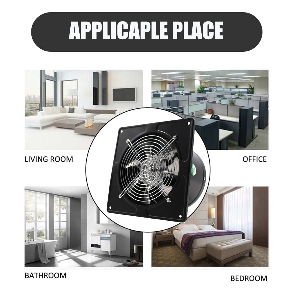 RLOZUI Exhaust Fan, 8 Inch 500 CFM Wall Mounted Vent Fans,Exhaust ...