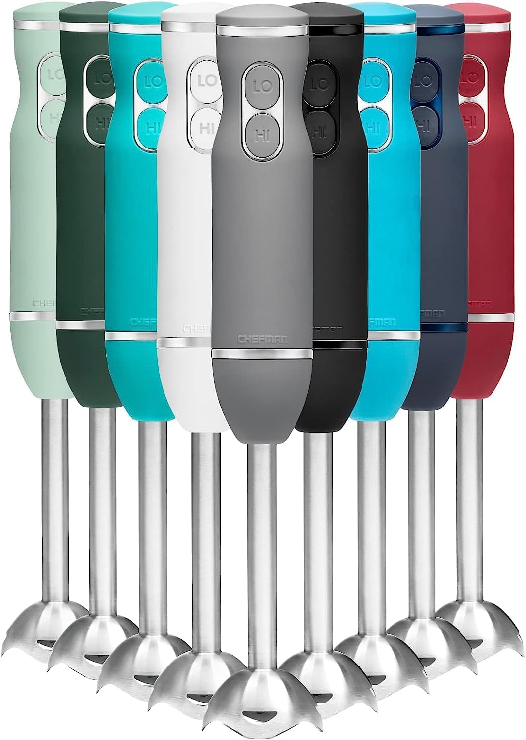 Chefman Immersion Blender, 300W Hand Blender with Stainless Steel ...