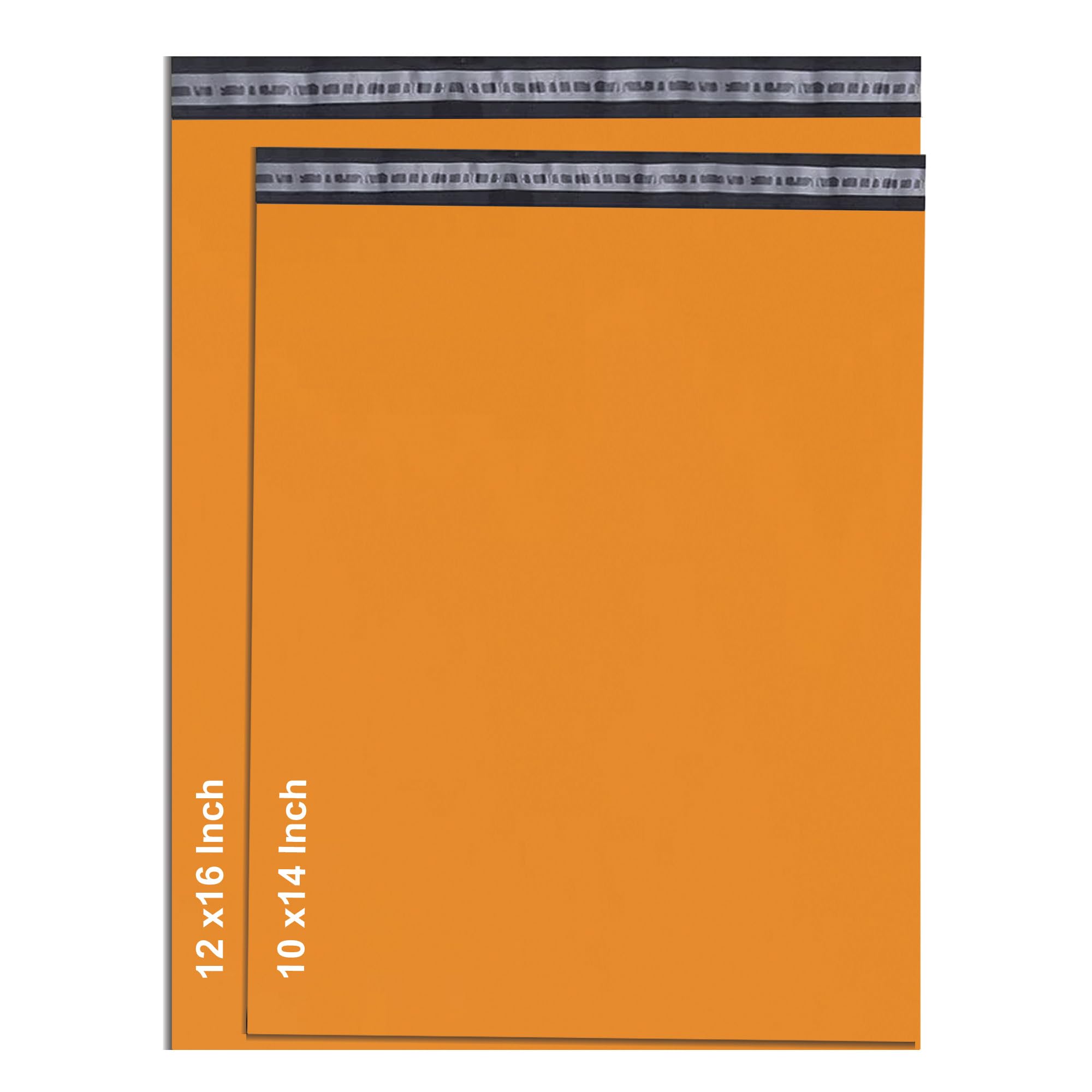 JeeJaan® 50 Pcs Mixed Orange Mailing Bags 2 Sizes 25 from Each 10 X 14 ...