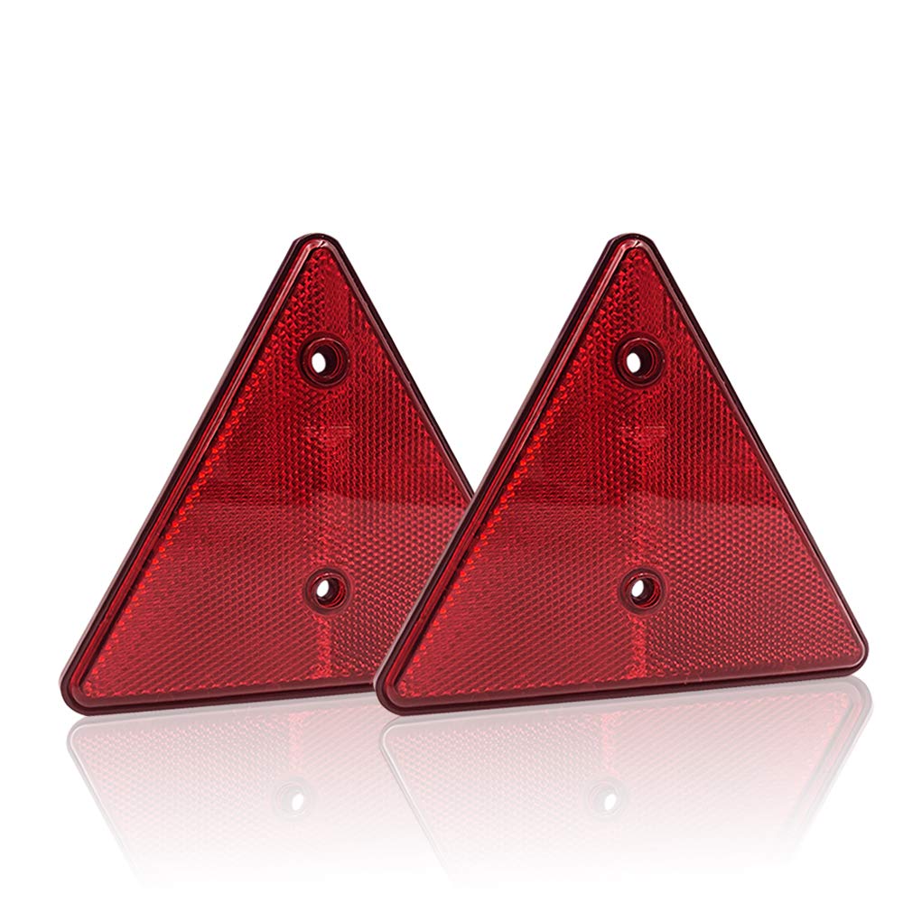 Snapklik.com : BAR Screw-Mount Triangular Marker Reflectors - Universal ...