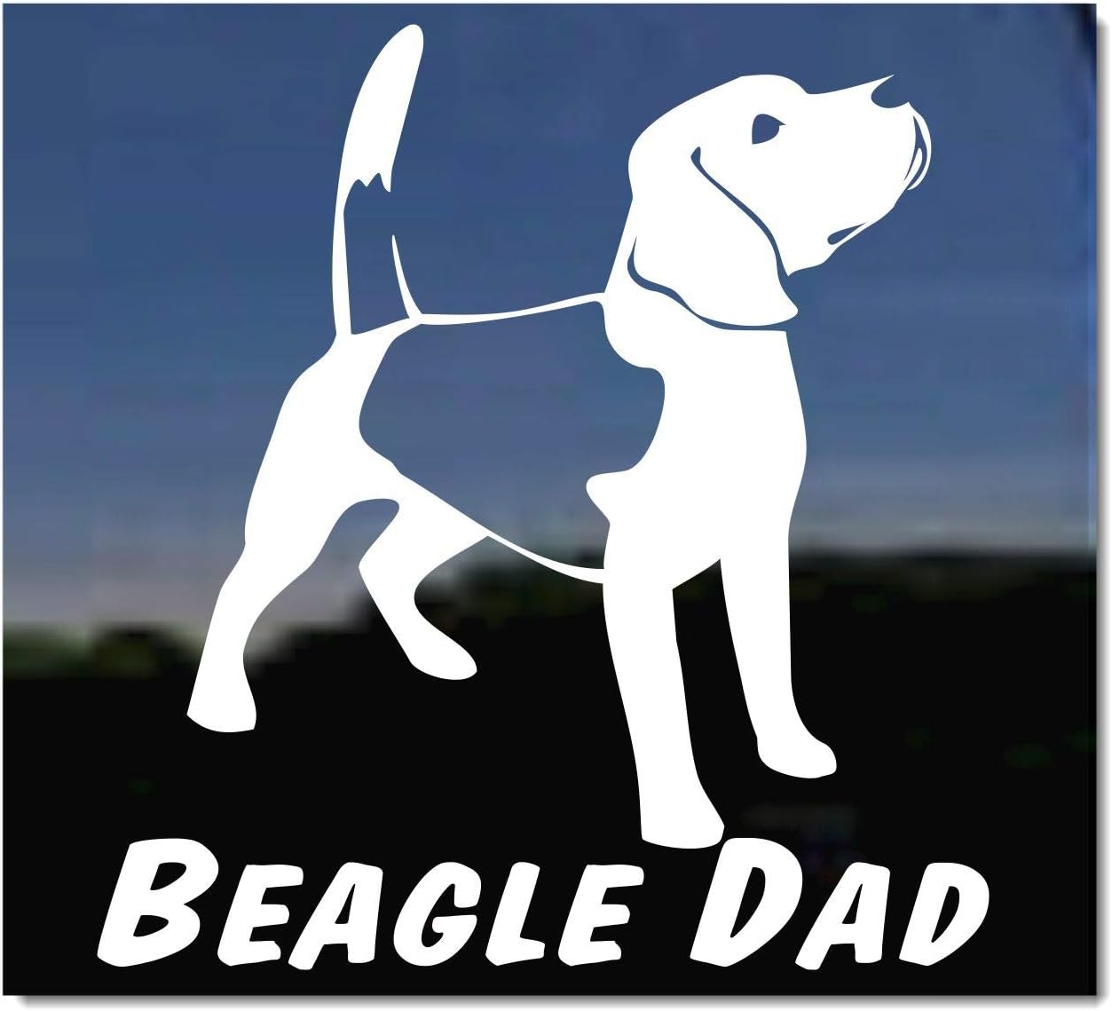 Amazon.com: Beagle Dad ~ Dog Vinyl Window Auto Decal Sticker : Sports ...