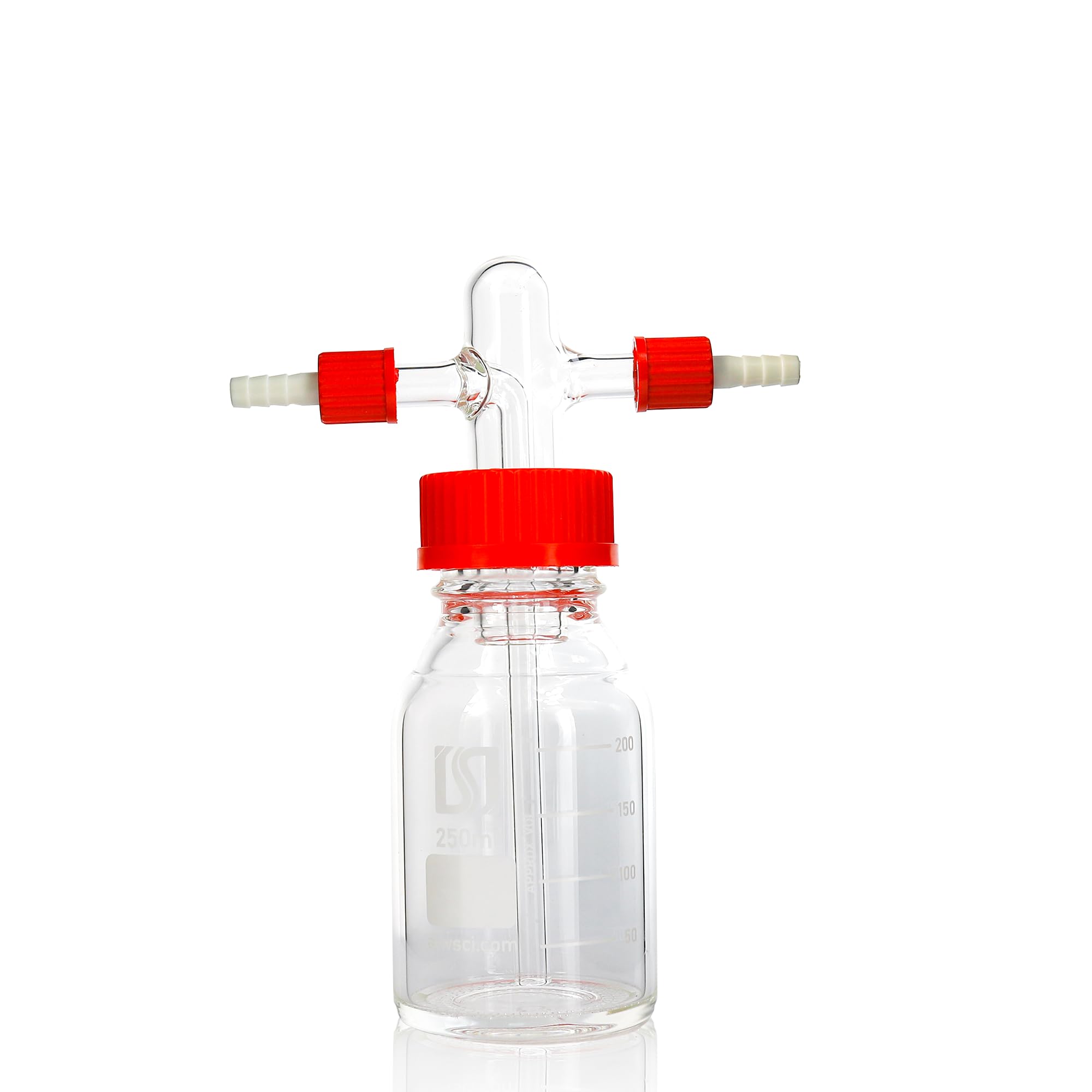 Amazon.com: ALWSCI Lab 250 ml Gas Washing Bottle Graduated Lab Buffer ...