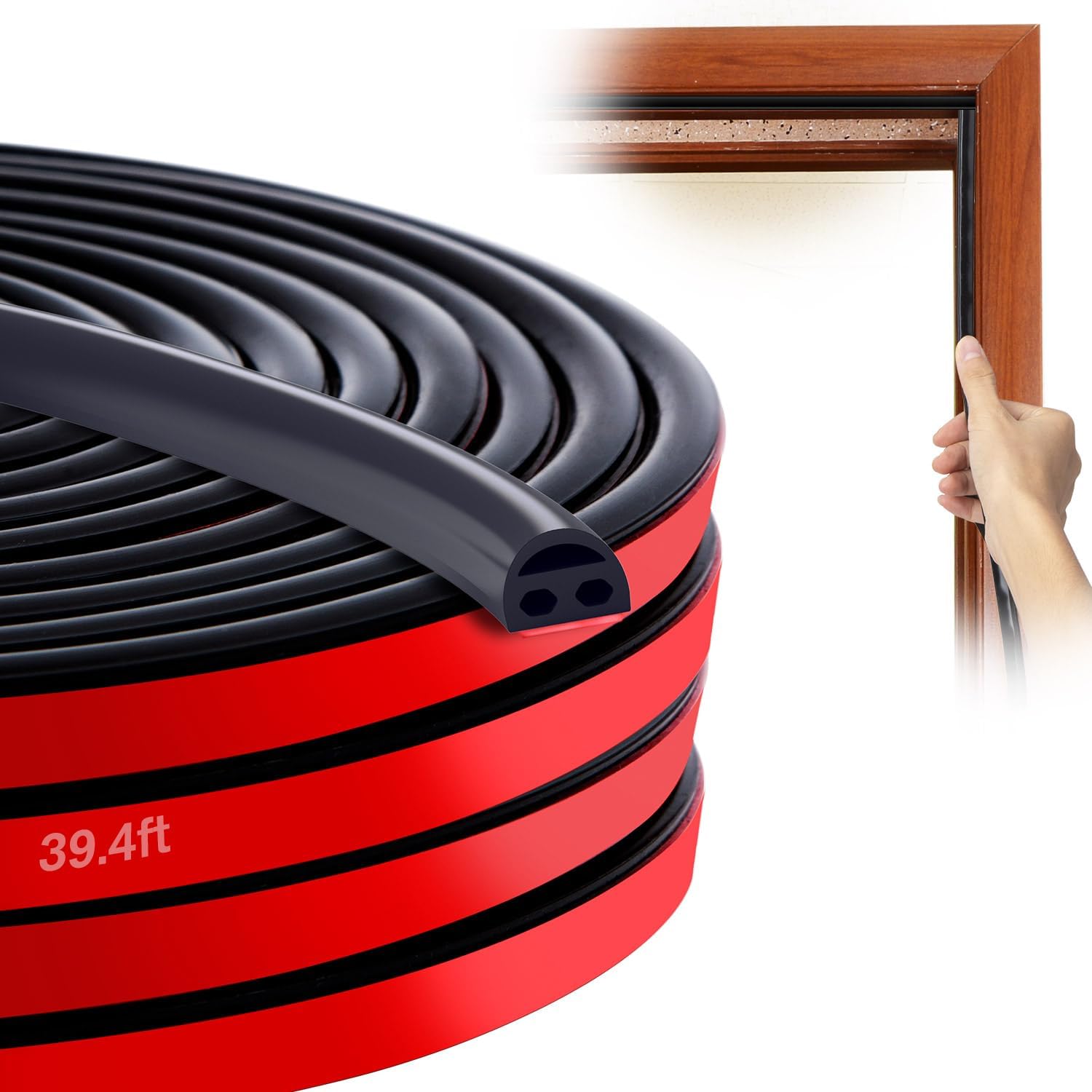 Silicone Weather Stripping Door Seal - 19.7 Feet Weather Stripping ...
