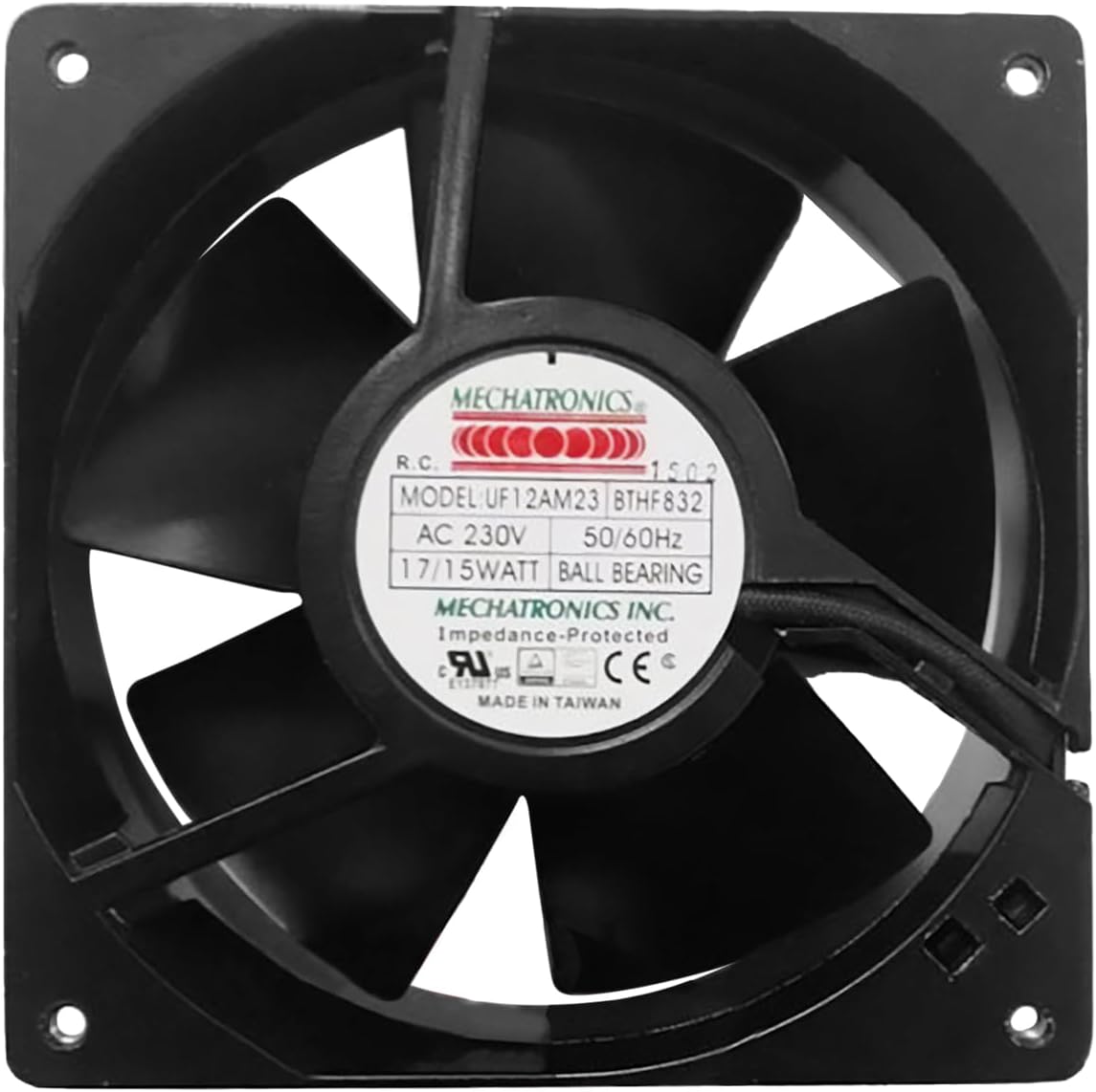 Amazon.com: Mechatronics 120x38mm High Temp Encapsulated Fan UF12AM12 ...