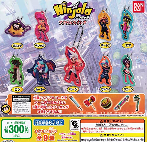 Ninjala Acrylic Swing All 9 variety set Gashapon toys | eBay