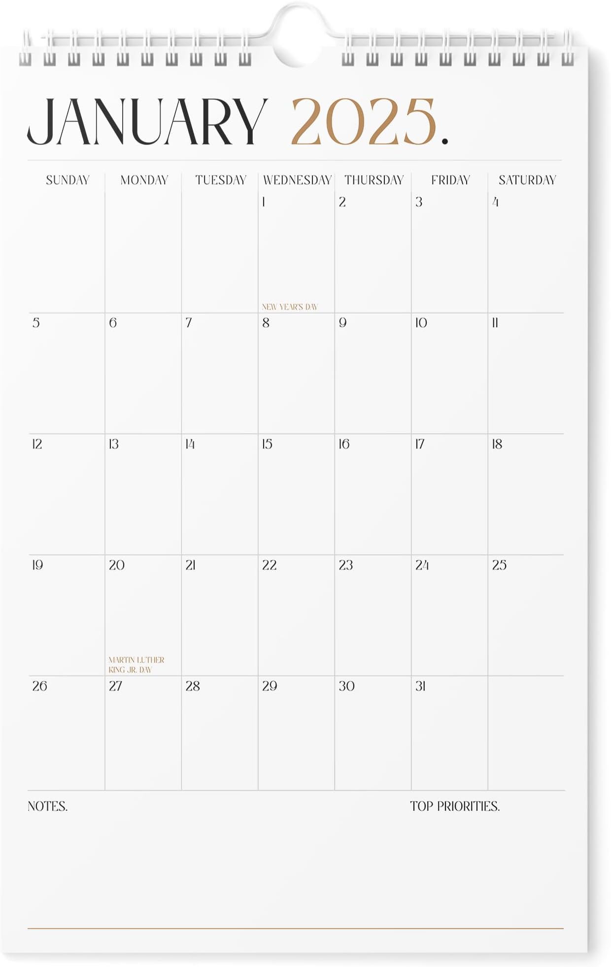 Amazon.com: Calendar 2024 - Vertical 11x17 2024 Wall Calendar Runs ...