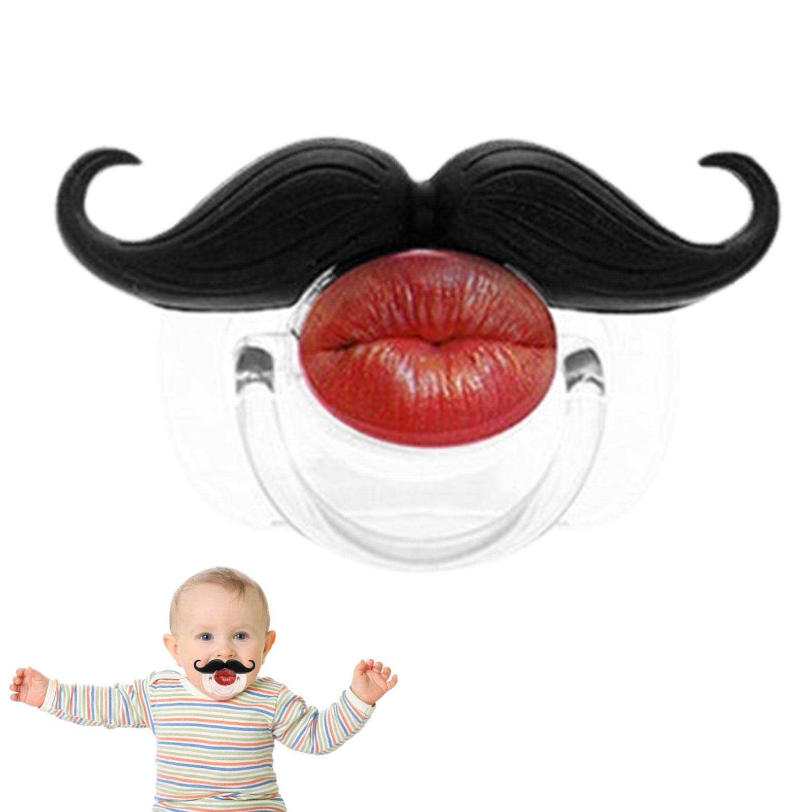 Lindo Bigote Linda Pequeño Niña Bebiendo Un Grande Vaso De Leche Con