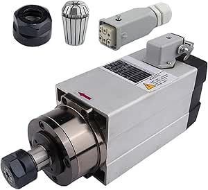 Amazon.co.jp: 1.5KW 220V ER20 CNC Square Air Cooled Spindle Motor Speed ...