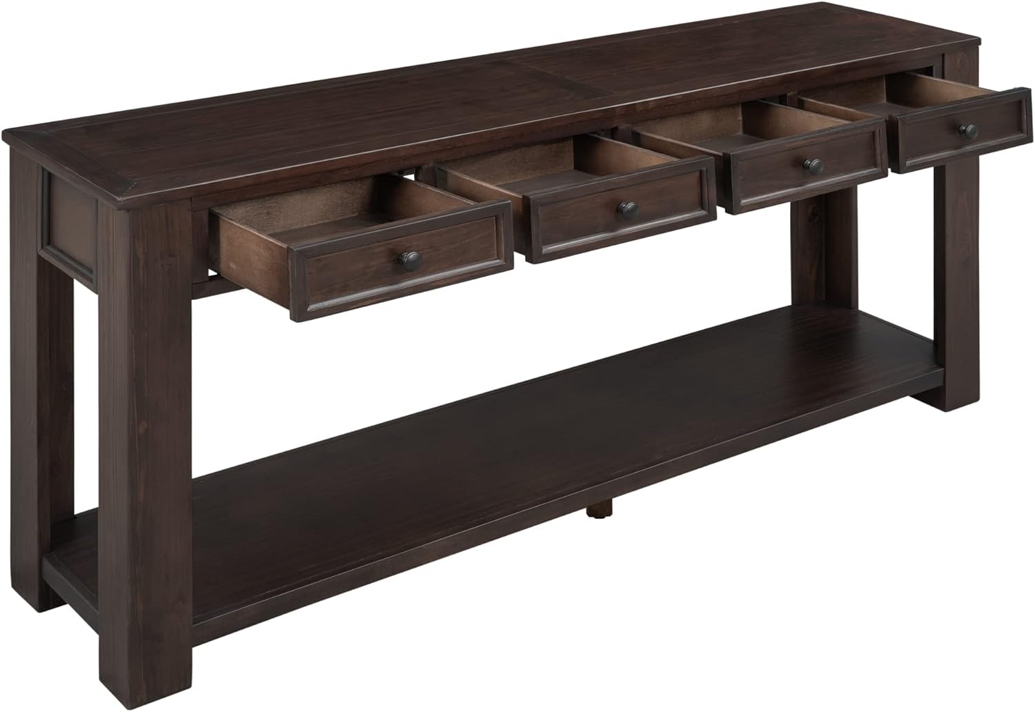 Amazon.com: LUMISOL Long Console Table with 4 Storage Drawers and ...