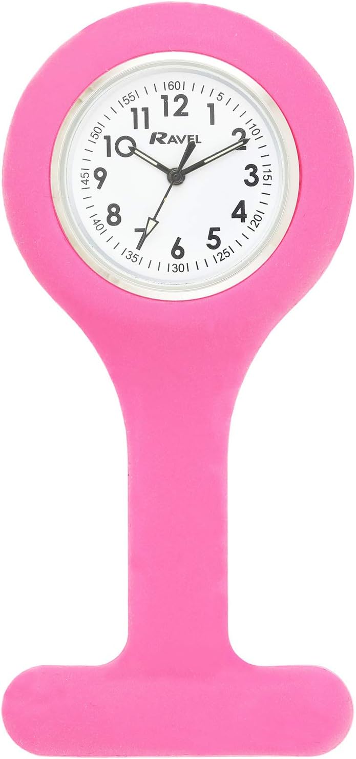 Ravel - Silicone Nurses Fob Watch - Pink : Amazon.co.uk: Fashion