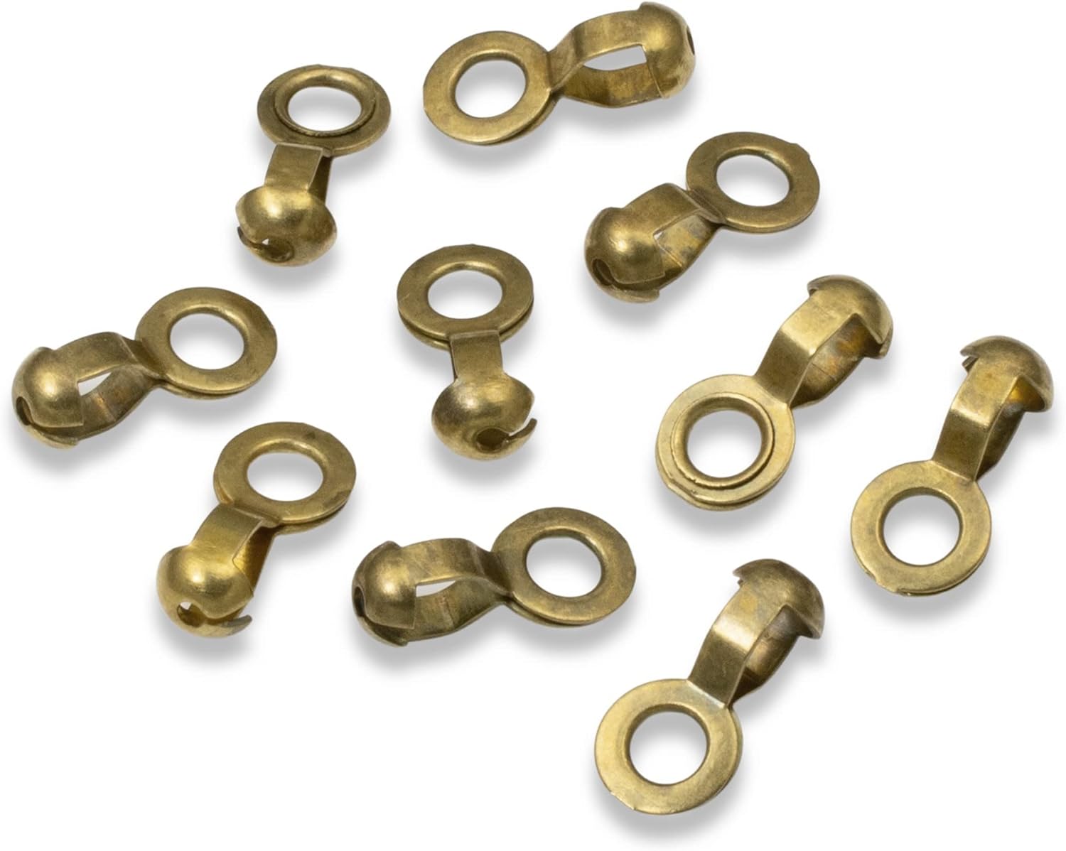 Amazon.com: 10 Antique Brass #6 Ball Chain Fan Pull Loop Connectors ...