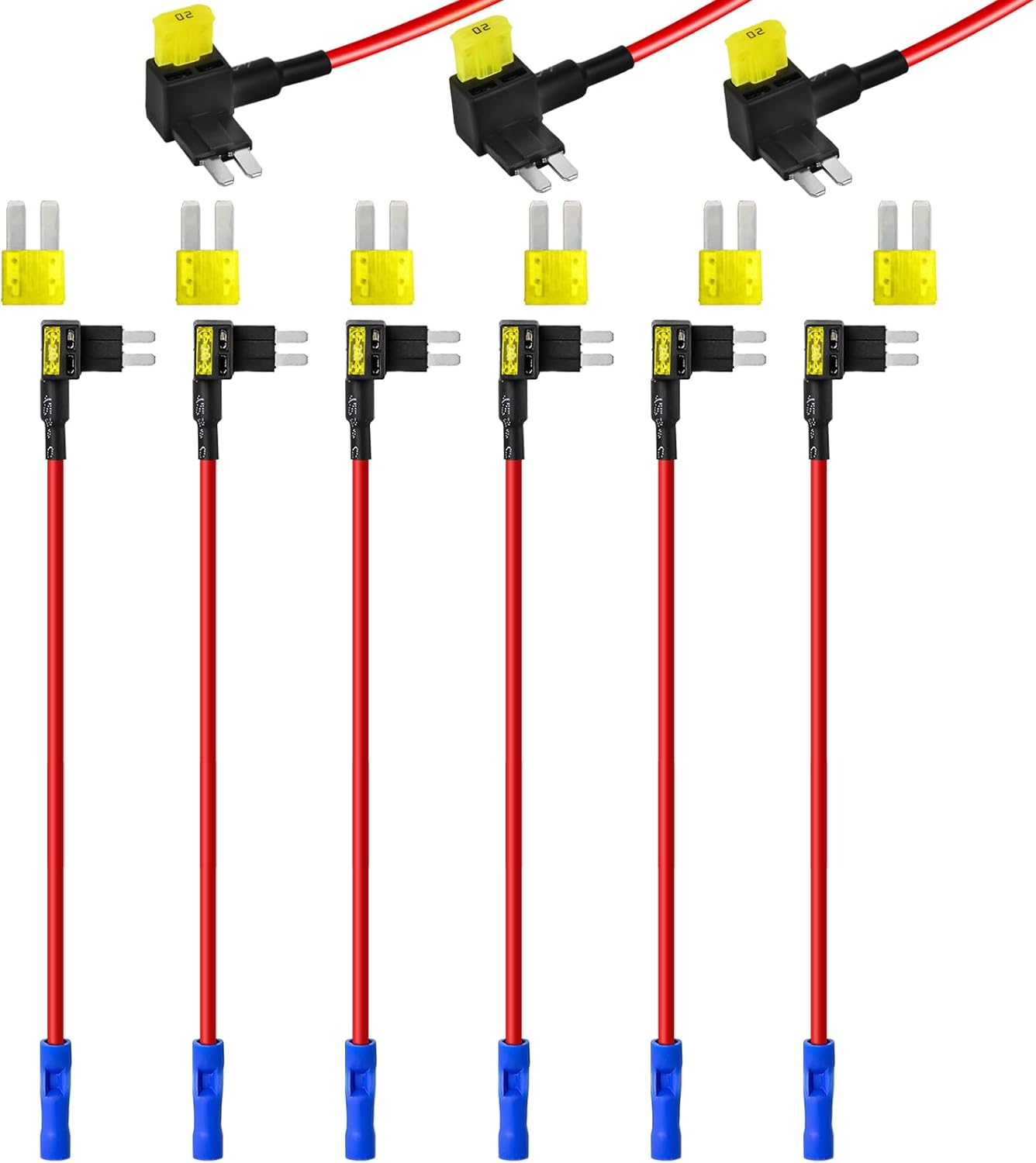 MuRealy Micro2 Fuse Tap Adapter - 6 Pack Add-a-Circuit Kit with Fuses ...