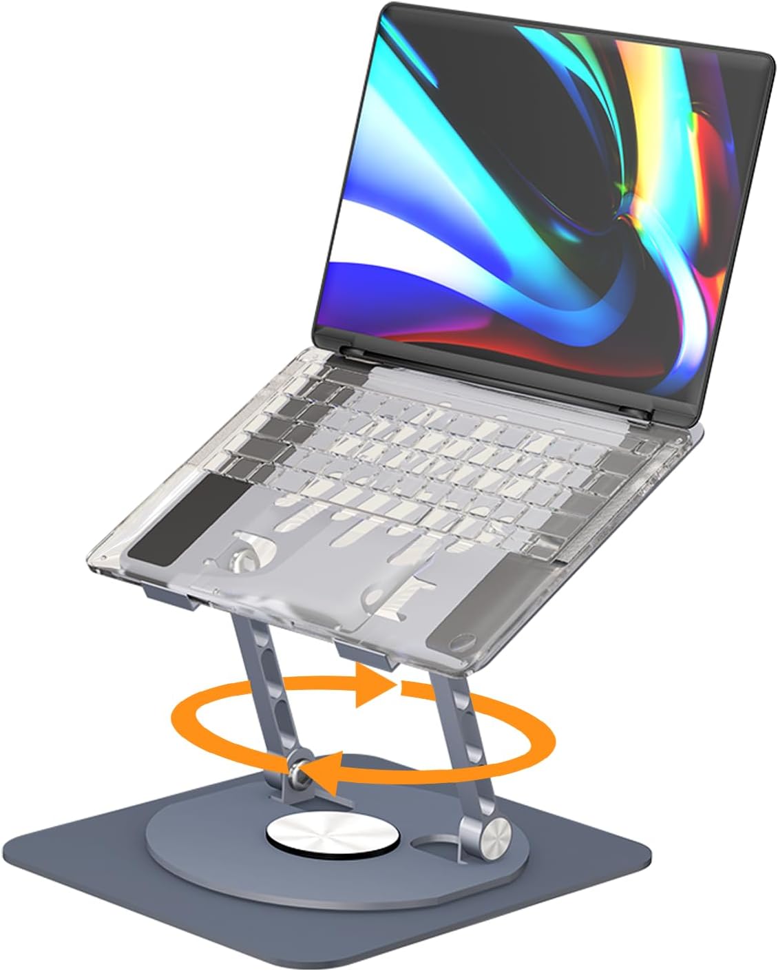 Support Pour Ordinateur Portable, Base Rotative à 360°, Support Pour ...