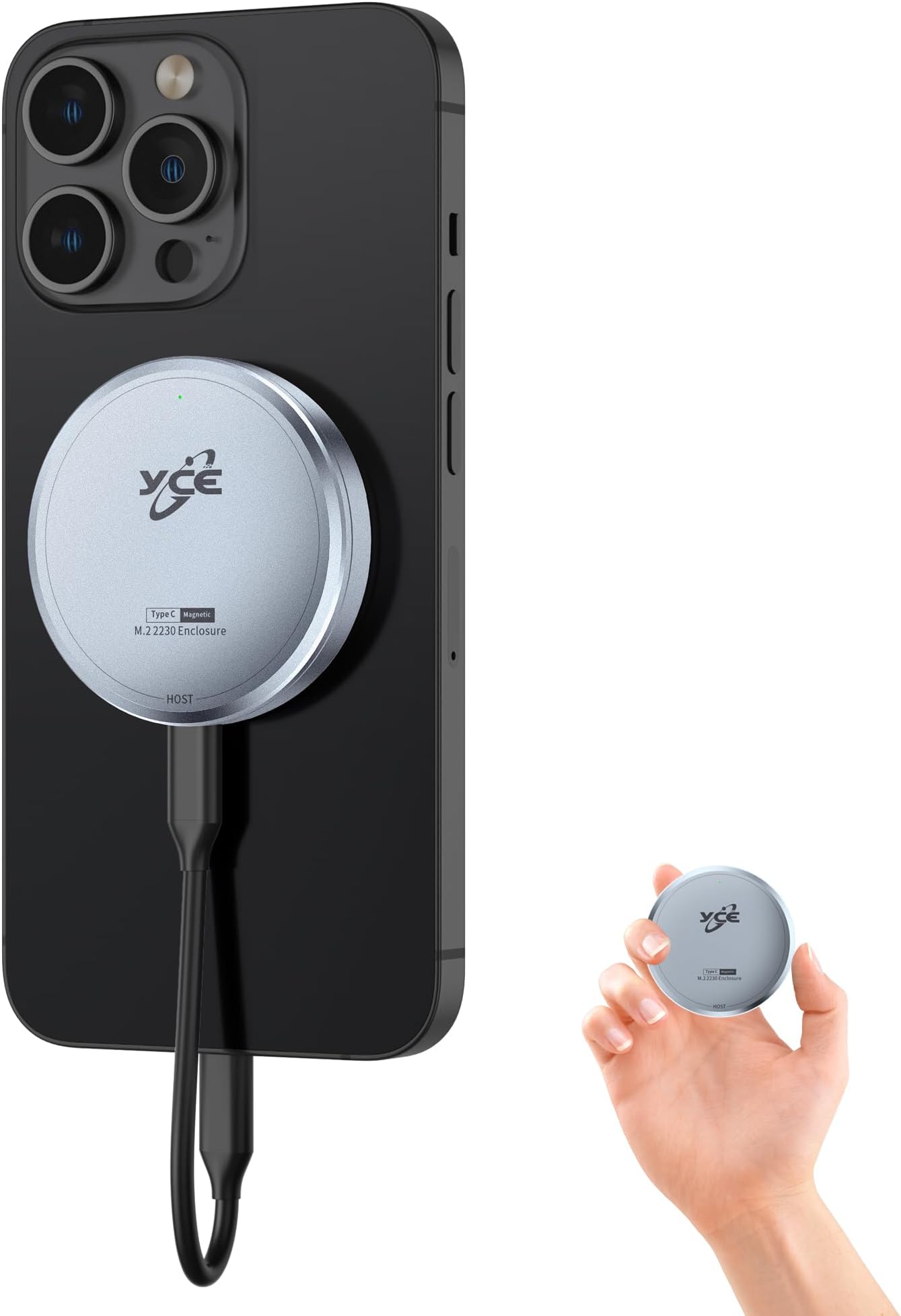Hagibis Magnetisches M.2 2230 NVMe SSD-Gehäuse mit Magsafe für iPhone ...