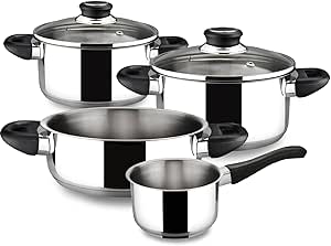Amazon.com: Magefesa Royal 6-Piece Stainless Steel Cookware Set ...