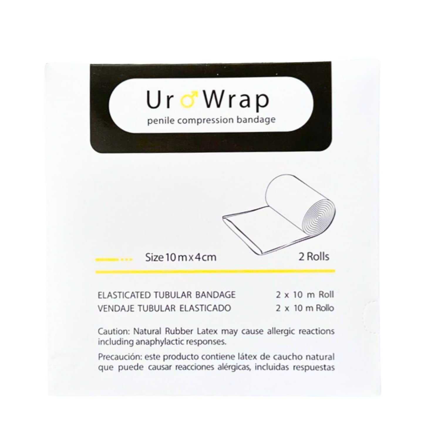 Amazon.com: UroWrap 2 ROLL Compression Bandage Elasticated Tubular ...