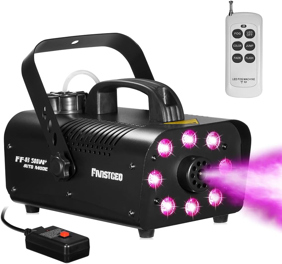 Amazon.com: MLIKOEU Fog Machine Smoke Machine, 18 LED Lights with 13 ...