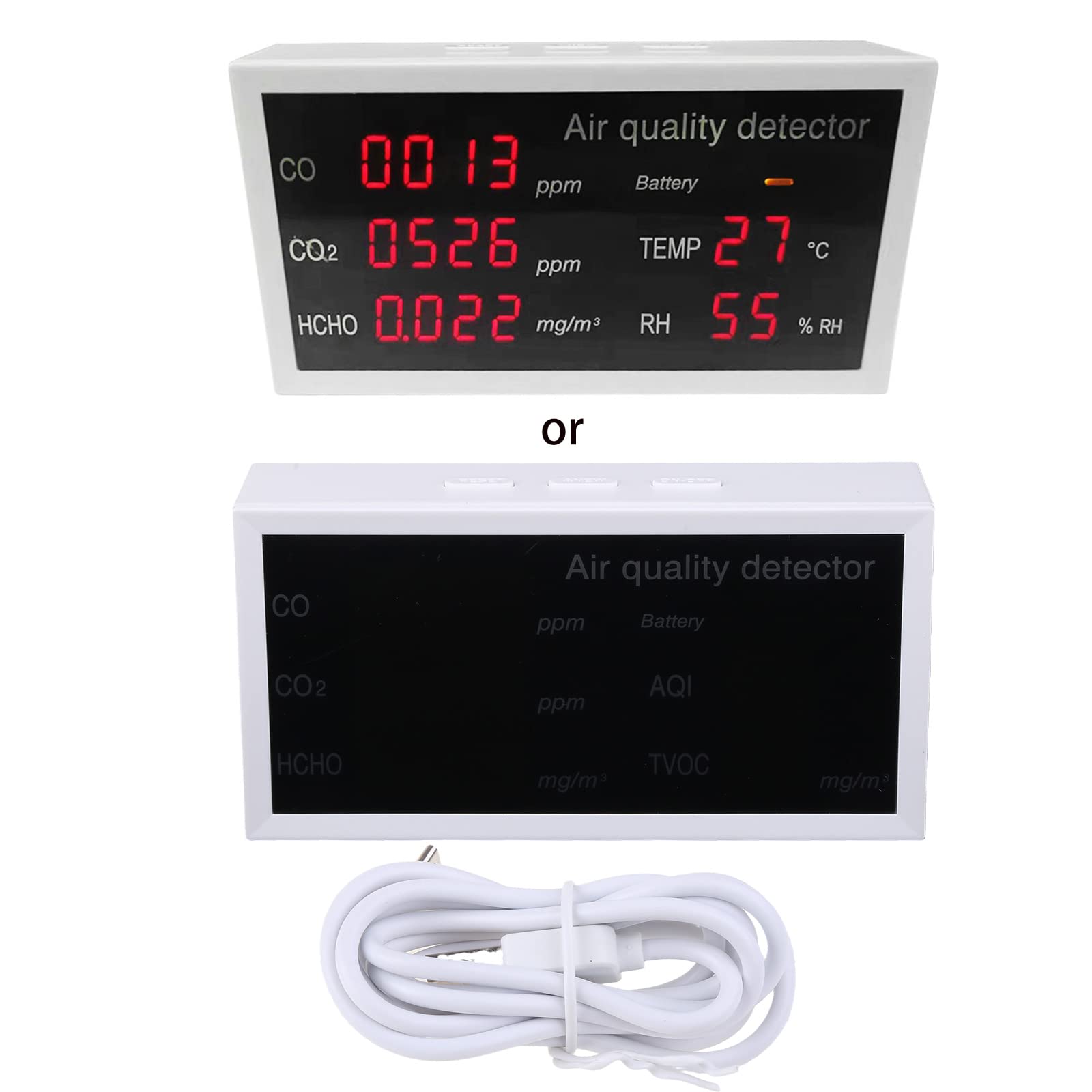 Buy Air Quality Monitor Indoor Detector Formaldehyde Tester, Accurate ...