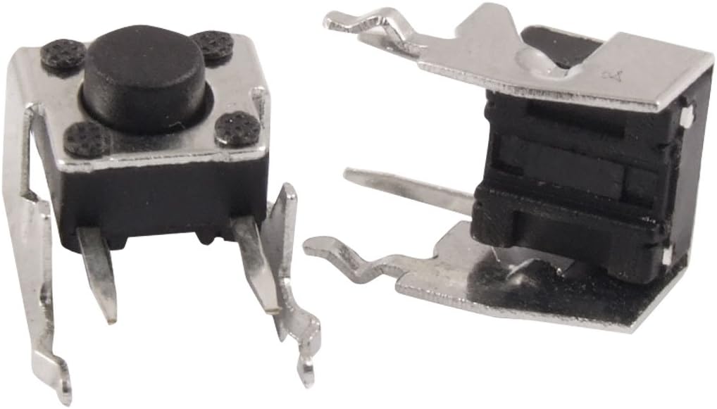 sourcing map 20 Pcs Momentary Right Angle Tactile Tact Push Button ...