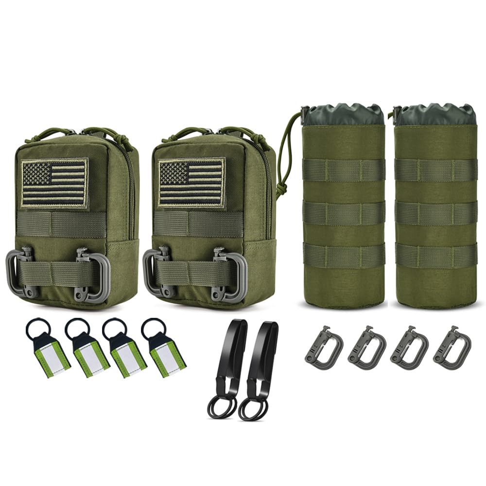 Snapklik.com : 4 Pack Tactical Pouches, Molle Pouches For Backpacks ...