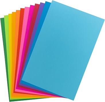 Amazon.com: Hygloss Assorted Bright Colored Paper - 24 lb, 89 GSM, Acid ...