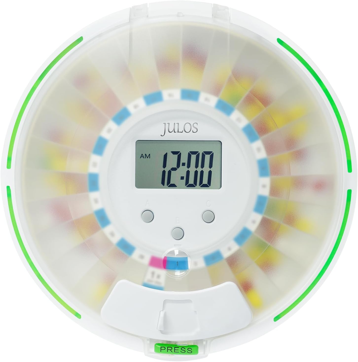 Amazon.com: JULOS Automatic Pill Dispenser with Alarm, Flashing Light ...