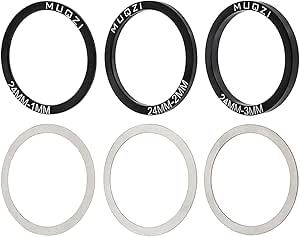 Baoblaze 6 Pieces Crank Crankset Bottom Spacer Bike Bottom Bracket for ...