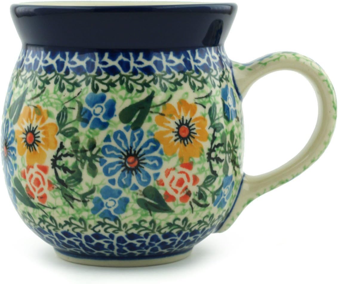 Amazon.com | Polish Pottery Bubble Mug 16 oz made by Ceramika ...