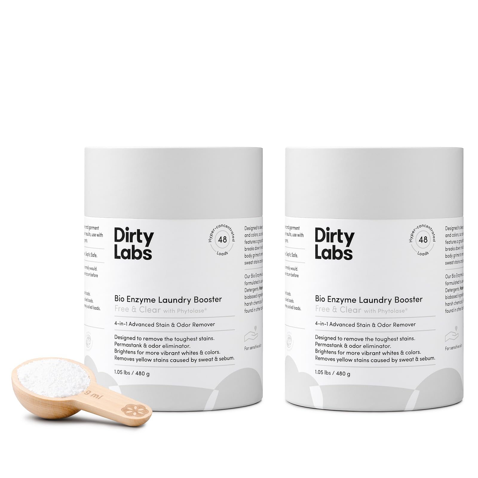 Amazon.com: Dirty Labs | Scent Free | Bio Enzyme Laundry Booster | 2 ...