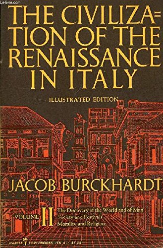 The Civilization of the Renaissance in Italy, Vol. 2 (Harper Torchbooks ...